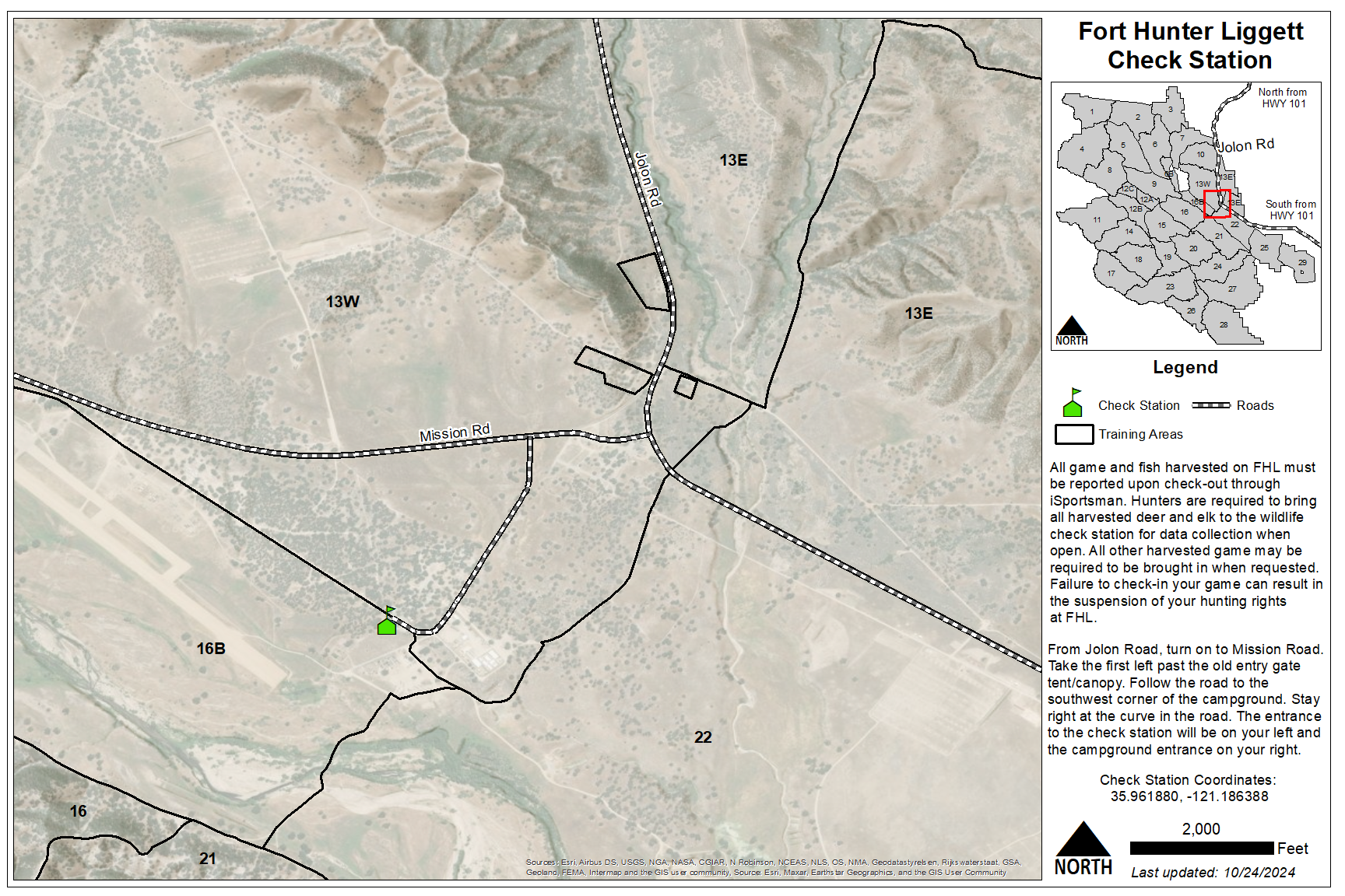 Maps - Fort Hunter Liggett - iSportsman