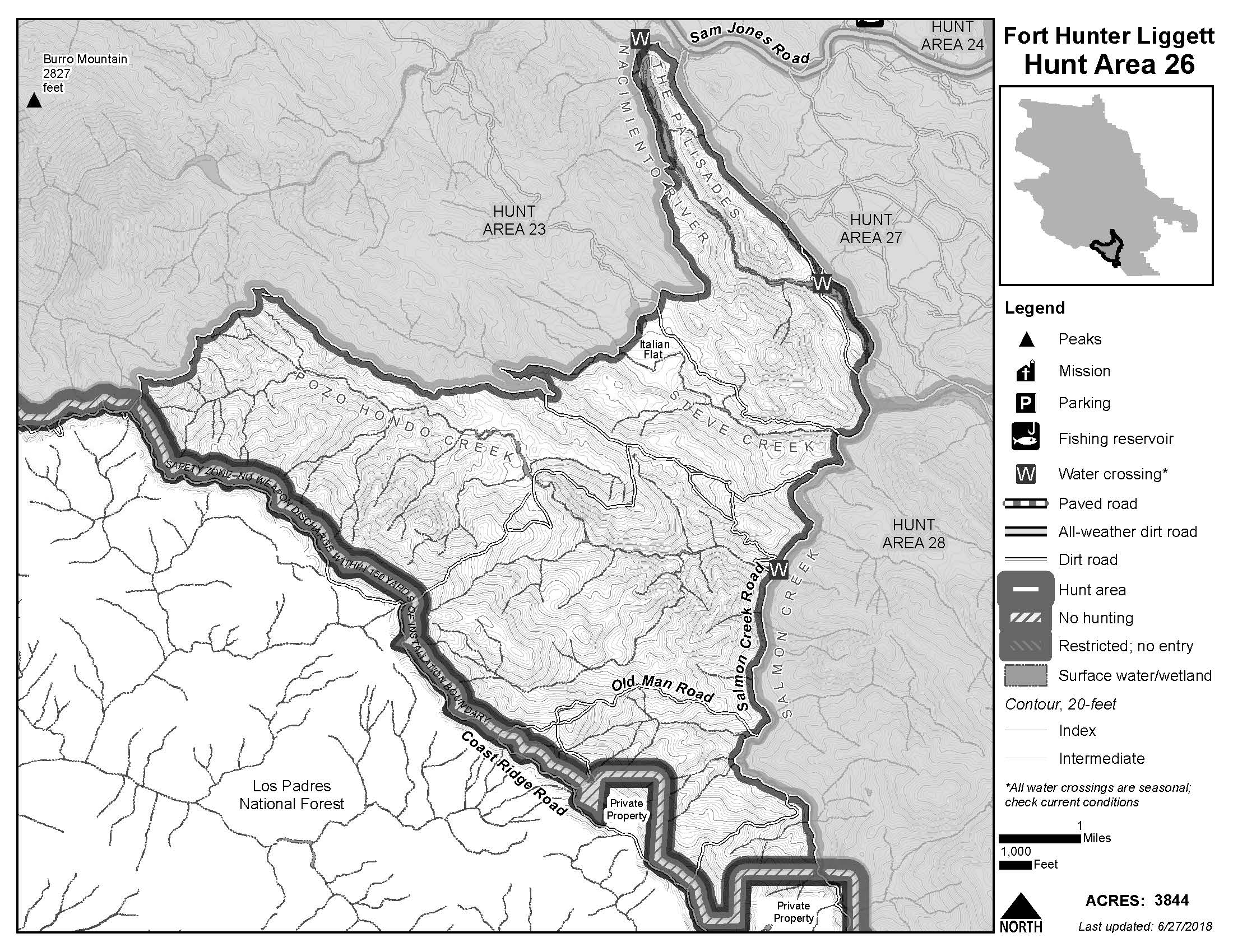 Maps - Fort Hunter Liggett - iSportsman