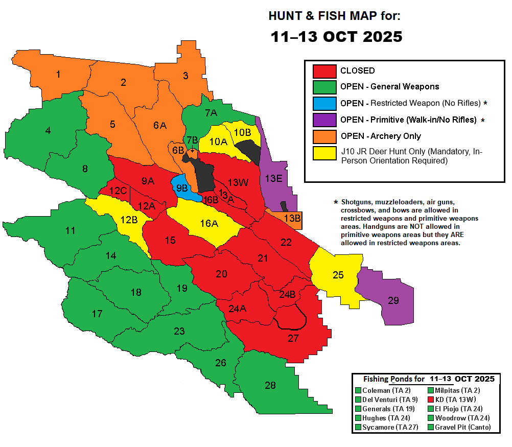 Forecast Maps - Fort Hunter Liggett - iSportsman