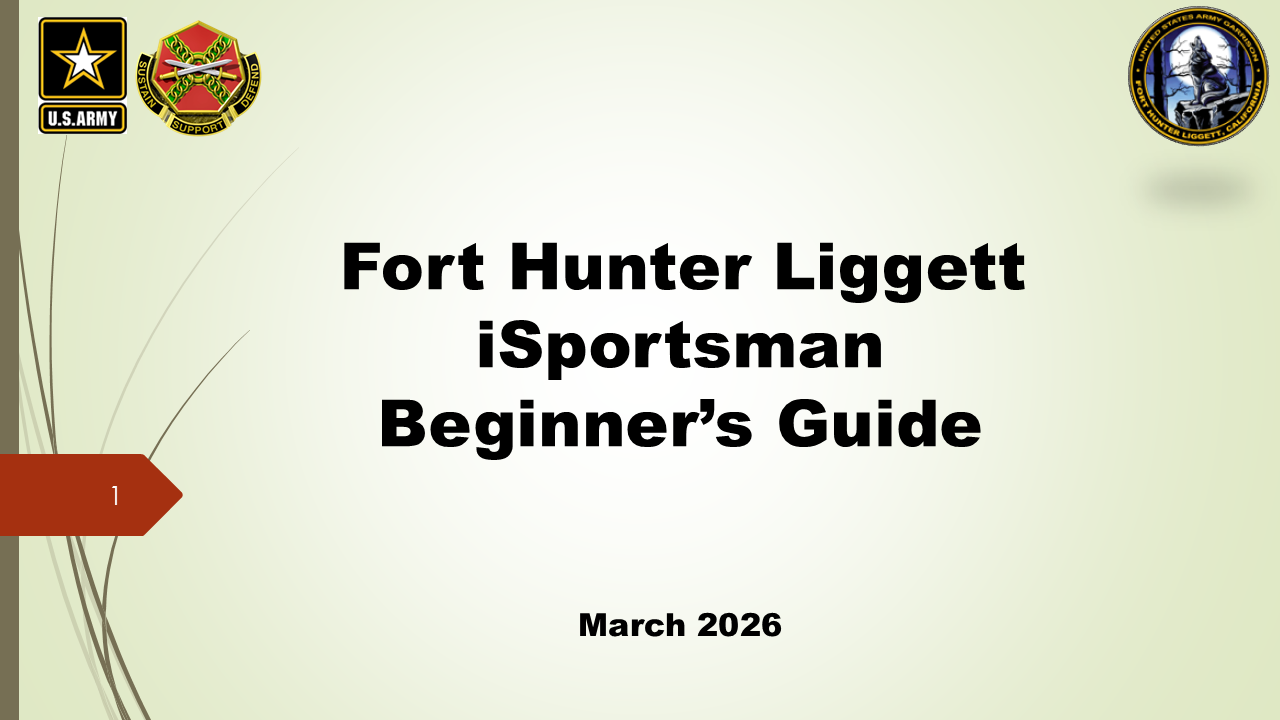 Steps to Obtain a Permit - Fort Hunter Liggett - iSportsman